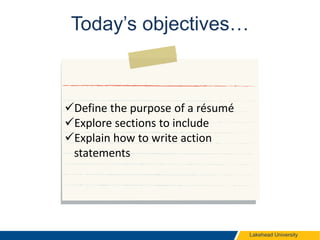 SSC resume guide | PPT