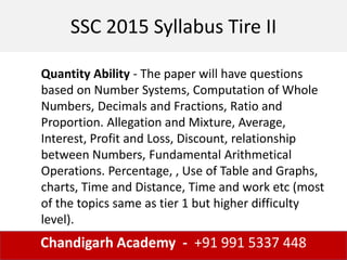 Ssc 2015 syllabus | PPT
