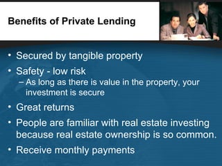 Sperry & Sons - Private Lending Presentation | PPT