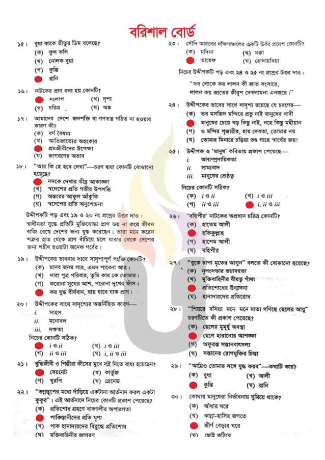 SSC Bangla 1st MCQ Exam Question Solution 2024.pdf