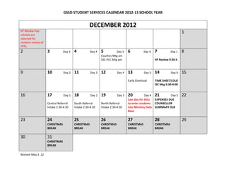 Ssc calendar 2012 13 april | DOCX | National & Civic Holidays | Holidays