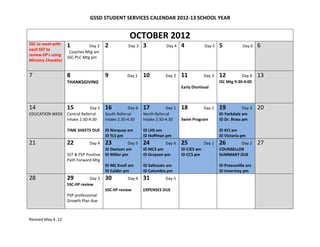 Ssc calendar 2012 13 may 7 draft | DOCX | National & Civic Holidays ...
