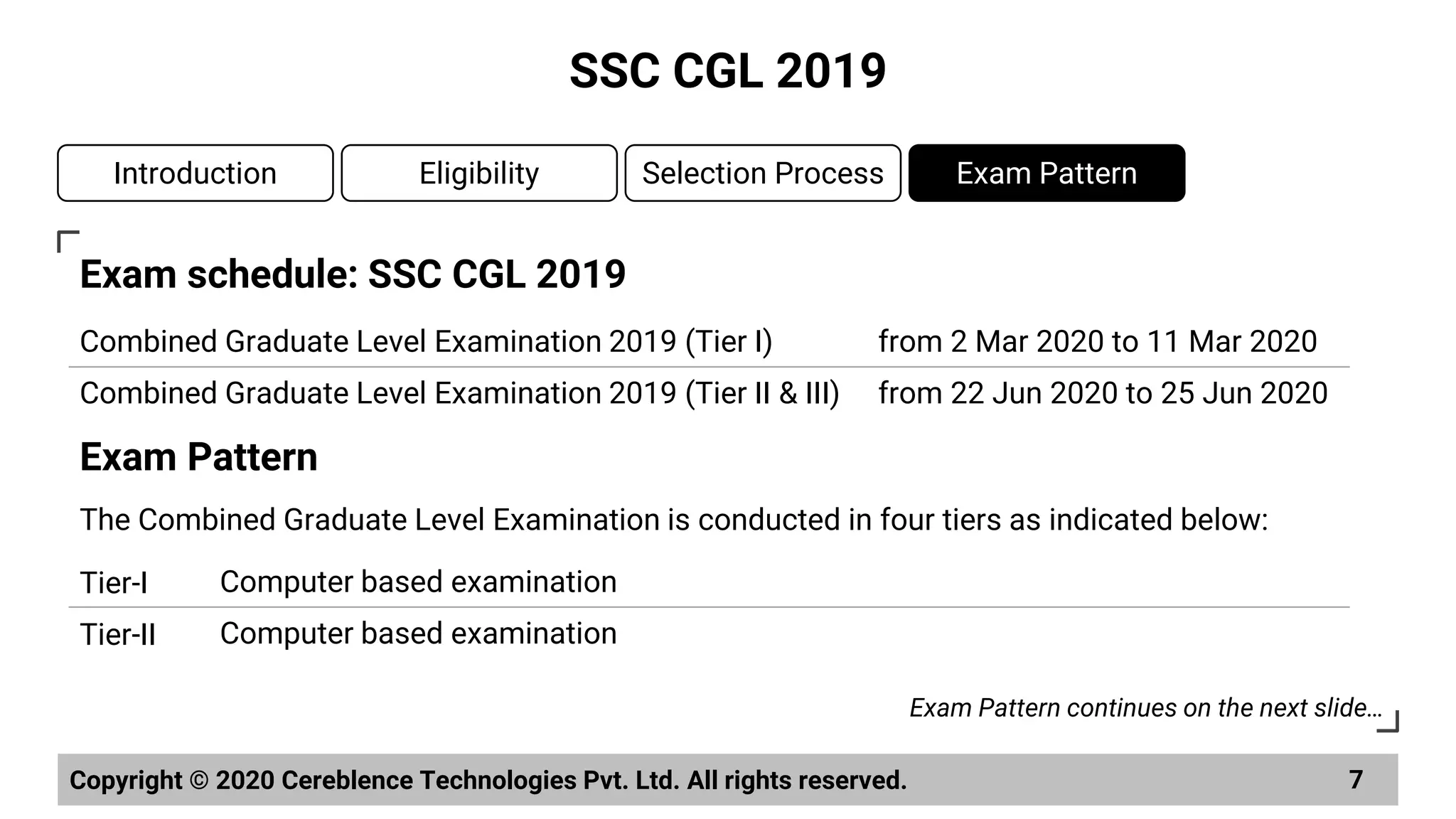 SSC CGL - Introduction | PDF