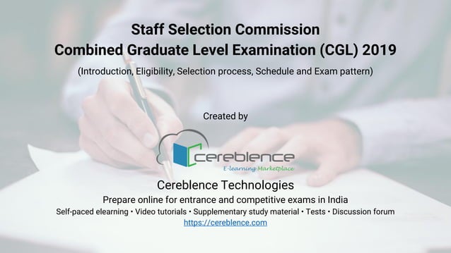 SSC CGL - Introduction | PDF