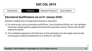 SSC CGL - Introduction | PDF