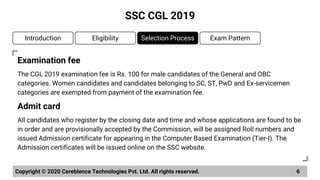 SSC CGL - Introduction | PDF