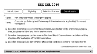 SSC CGL - Introduction | PDF