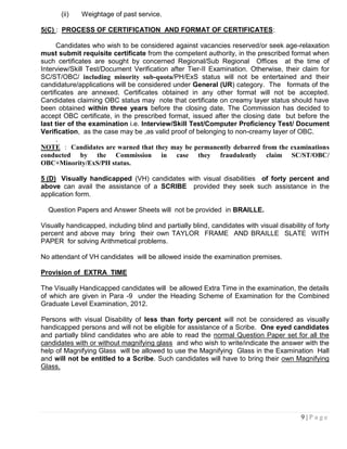 Ssc cgle 2012 notice | PDF