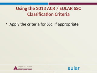 SSc Class Criteria ACR EULAR introduction.ppt