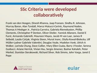 SSc Class Criteria ACR EULAR introduction.ppt