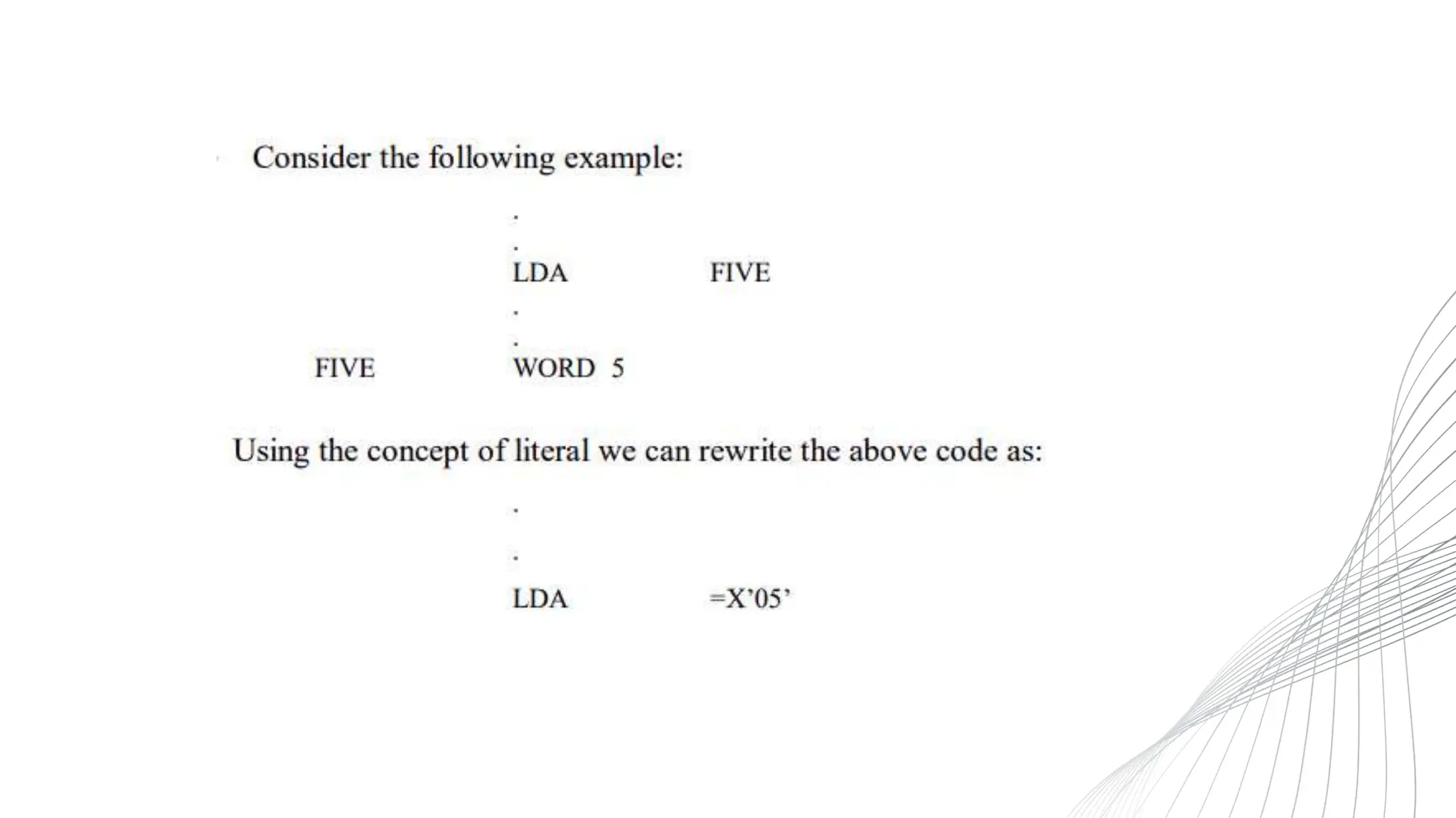 Literals - A Machine Independent Feature | PPT