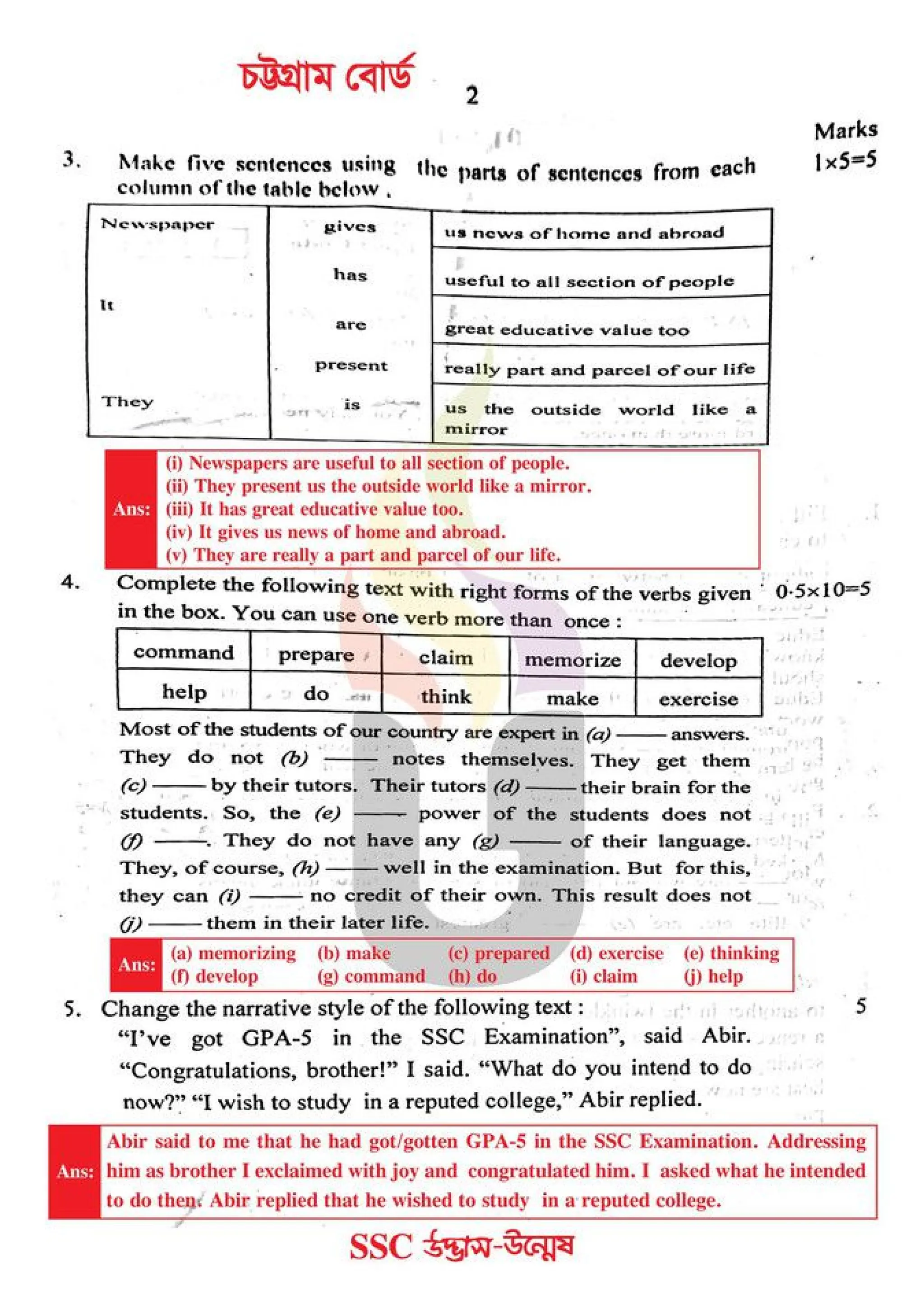 SSC English 2nd Paper Exam Question Solution 2024.pdf