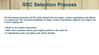 SSC Exam Based on 12th Level | PPTX