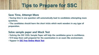 SSC Exam Based on 12th Level | PPTX
