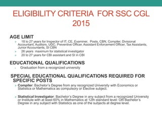 Ssc exam syllabus presentation iii | PPTX