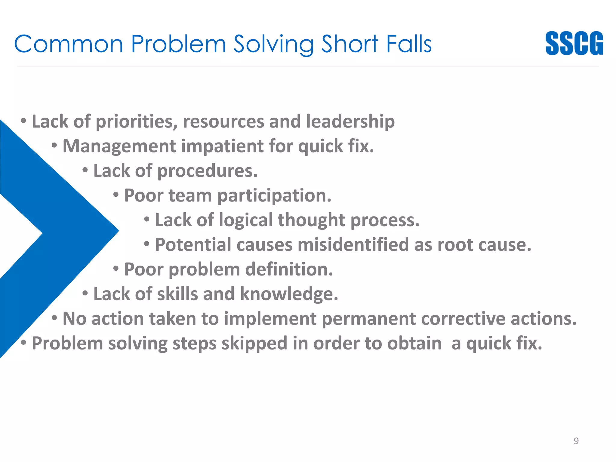 SSCG 8D Problem Solving | PDF