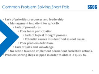 SSCG 8D Problem Solving | PDF
