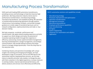 SSCG Automotive and Manufacturing Services | PPT