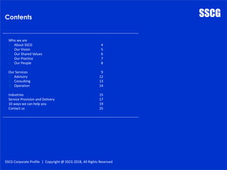 SSCG Corporate Profile 2018 | PPT