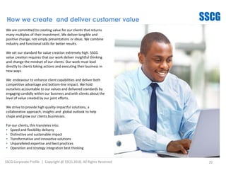 SSCG Corporate Profile 2018 | PPT