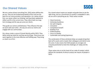 SSCG Corporate Profile 2018 | PPT