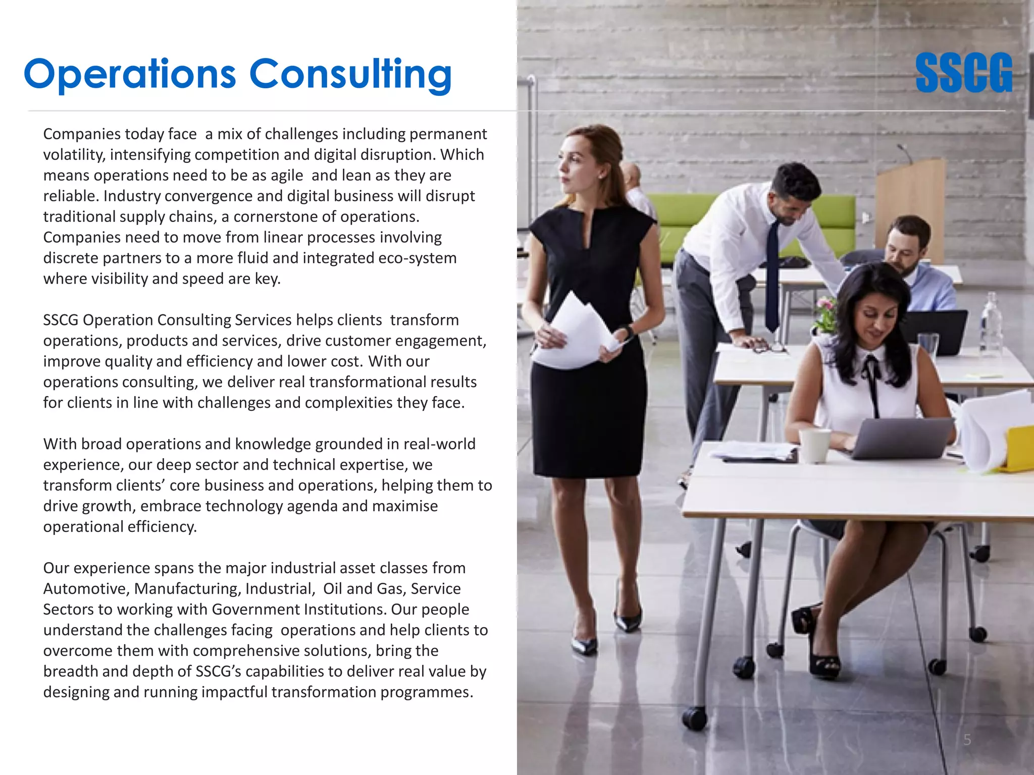 SSCG Operation Management Services | PDF