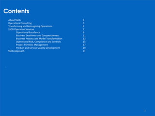 SSCG Operation Management Services | PDF