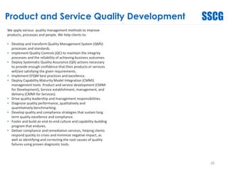 SSCG Operation Management Services | PDF