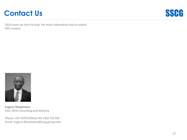 SSCG Operation Management Services | PDF
