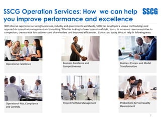 SSCG Operation Management Services | PDF
