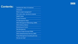 SSCG Project Management Services | PPT