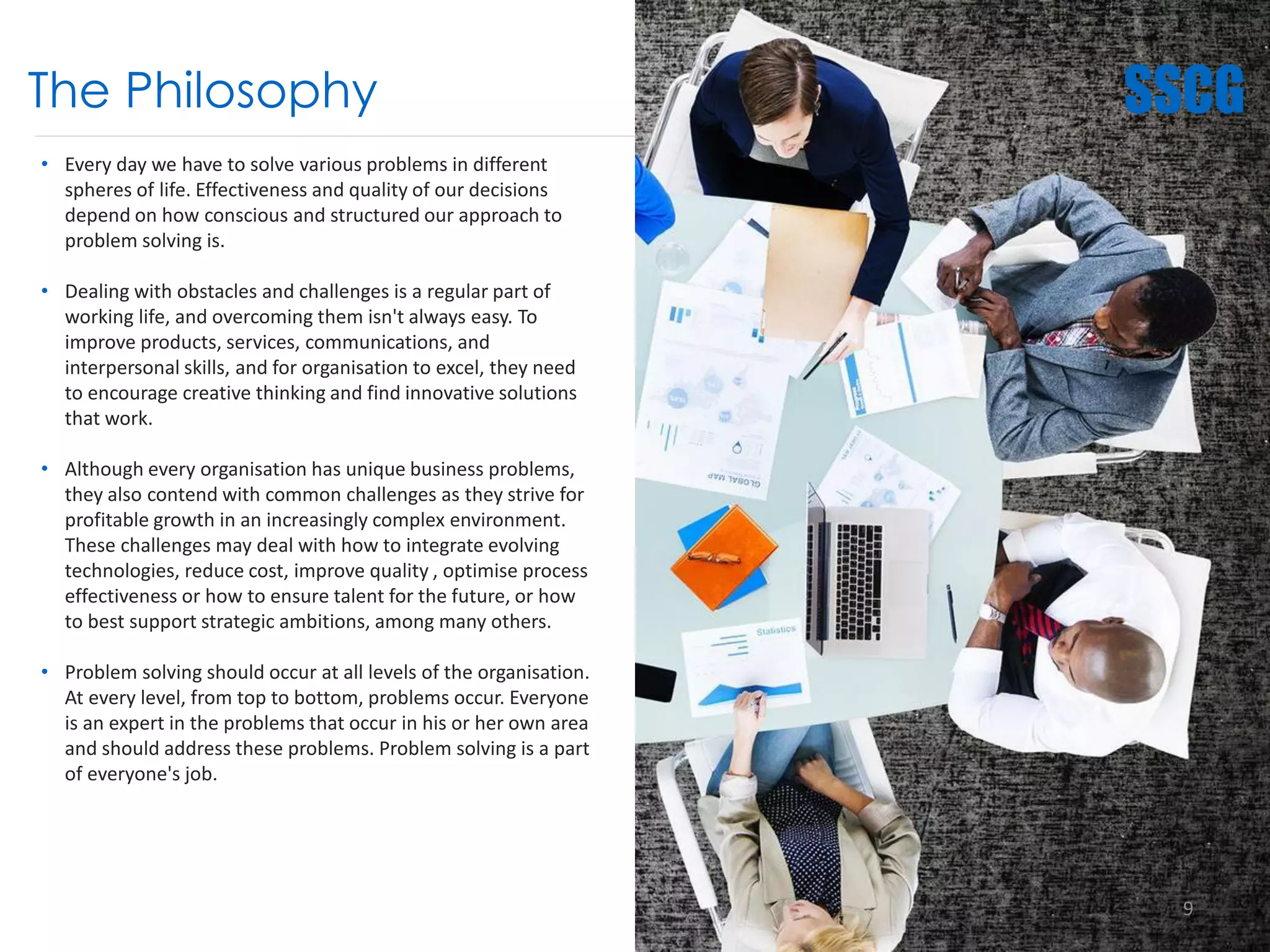 SSCG Business Problem Solving Consulting | PPT