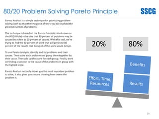 SSCG Business Problem Solving Consulting | PPT