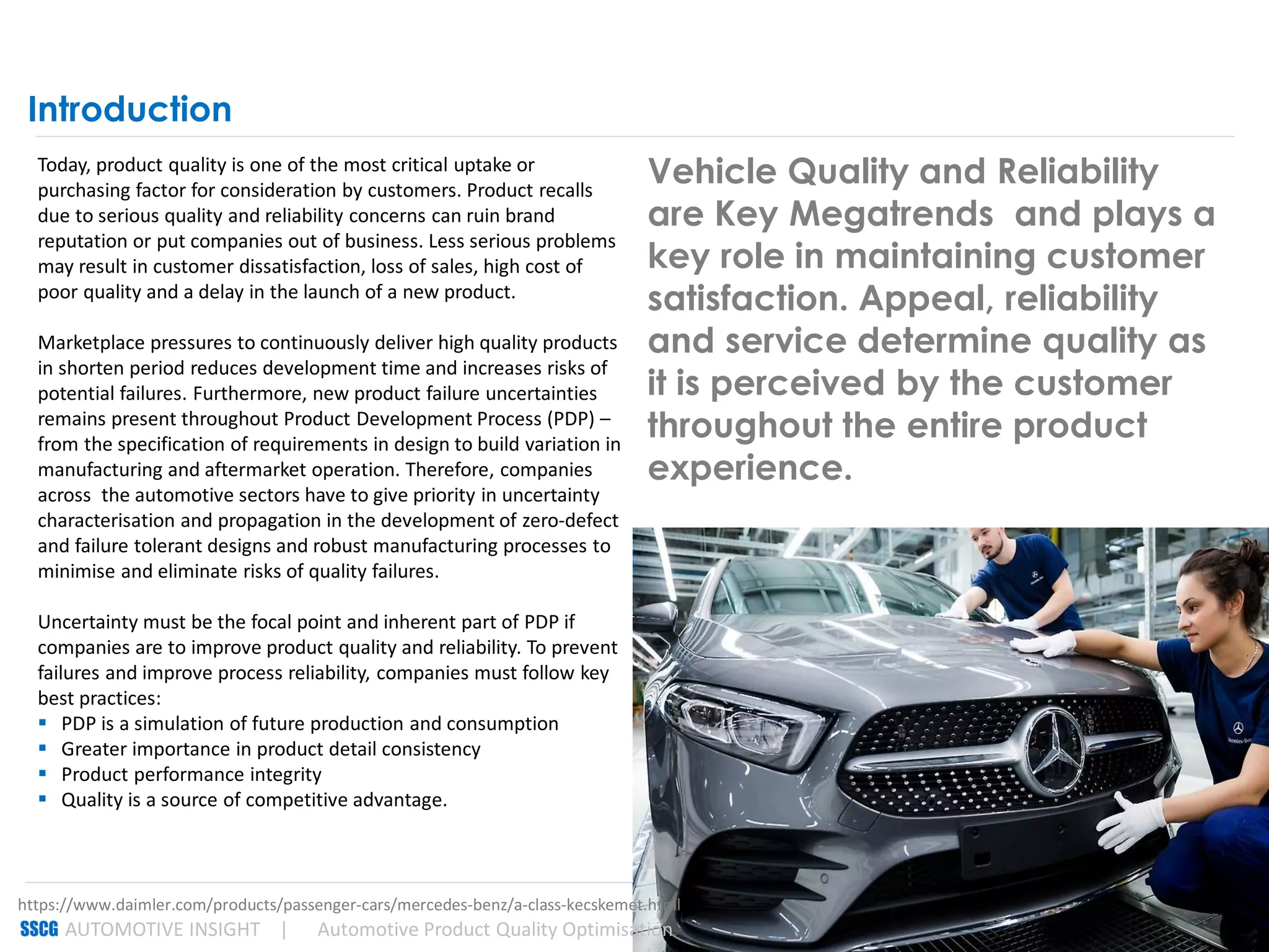 SSCG Automotive Insight - Vehicle Quality Engineering Optimisation ...