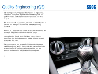 SSCG Automotive Manufacturing Quality Management | PPTX