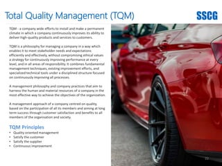 SSCG Automotive Manufacturing Quality Management | PPTX