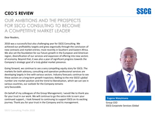SSCG Consulting Profile 2018 | PPT