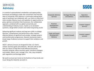 SSCG Consulting US - Corporate Profile | PDF | Management Consulting ...