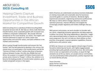 SSCG Consulting US - Corporate Profile | PDF | Management Consulting ...