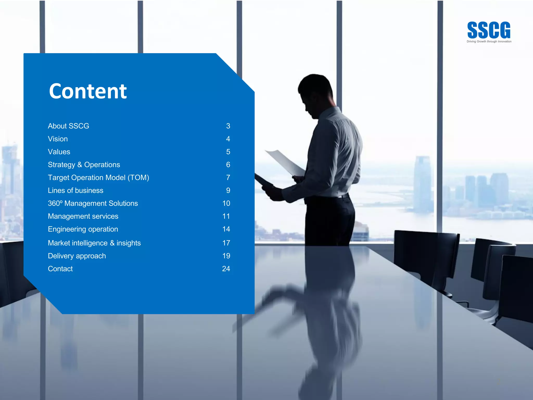 SSCG Strategy, Business Services and Operating Model Dimensions | PPT
