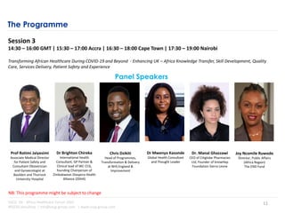 SSCG UK Africa Healthcare Forum | PPT