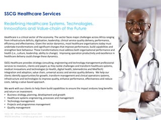 SSCG UK Africa Healthcare Forum | PPT