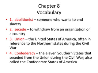 Ss ch. 8 highlighted notes | PPT
