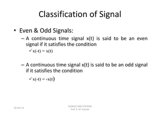 Signals and systems ch1 | PDF