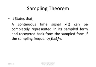 Signals and systems ch1 | PDF