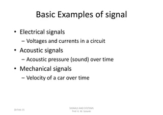 Signals and systems ch1 | PDF