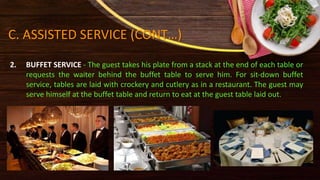 FOOD AND BEVERAGE OPERATION: THE TOTAL MEAL EXPERIENCE OFFERED BY FOOD ...