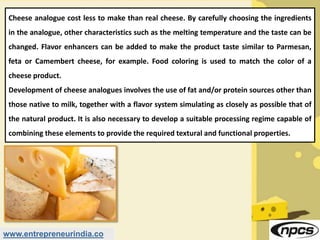 Cheese Analogues Production | PPTX