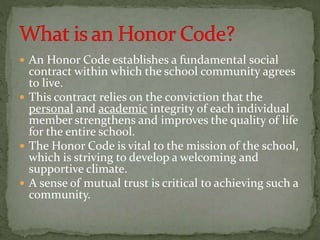 Ssc honor code revised | PPTX