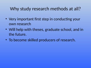 What is a scientific study and introduction to research | PPTX